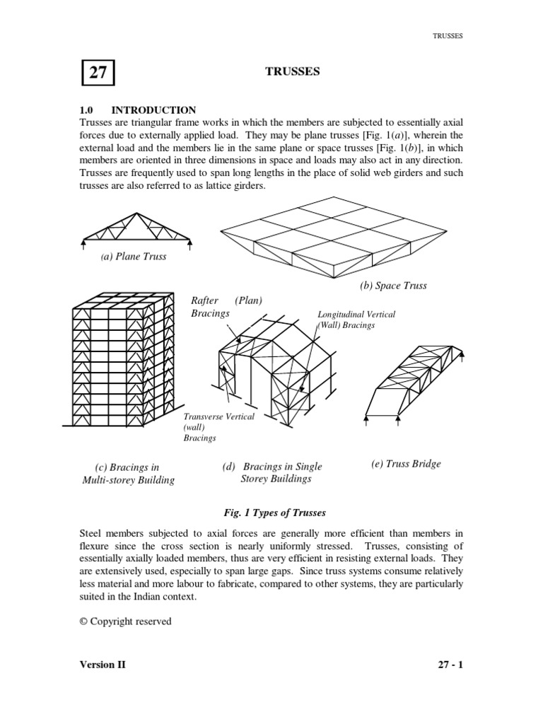 Steel Roof Trusses | PDF