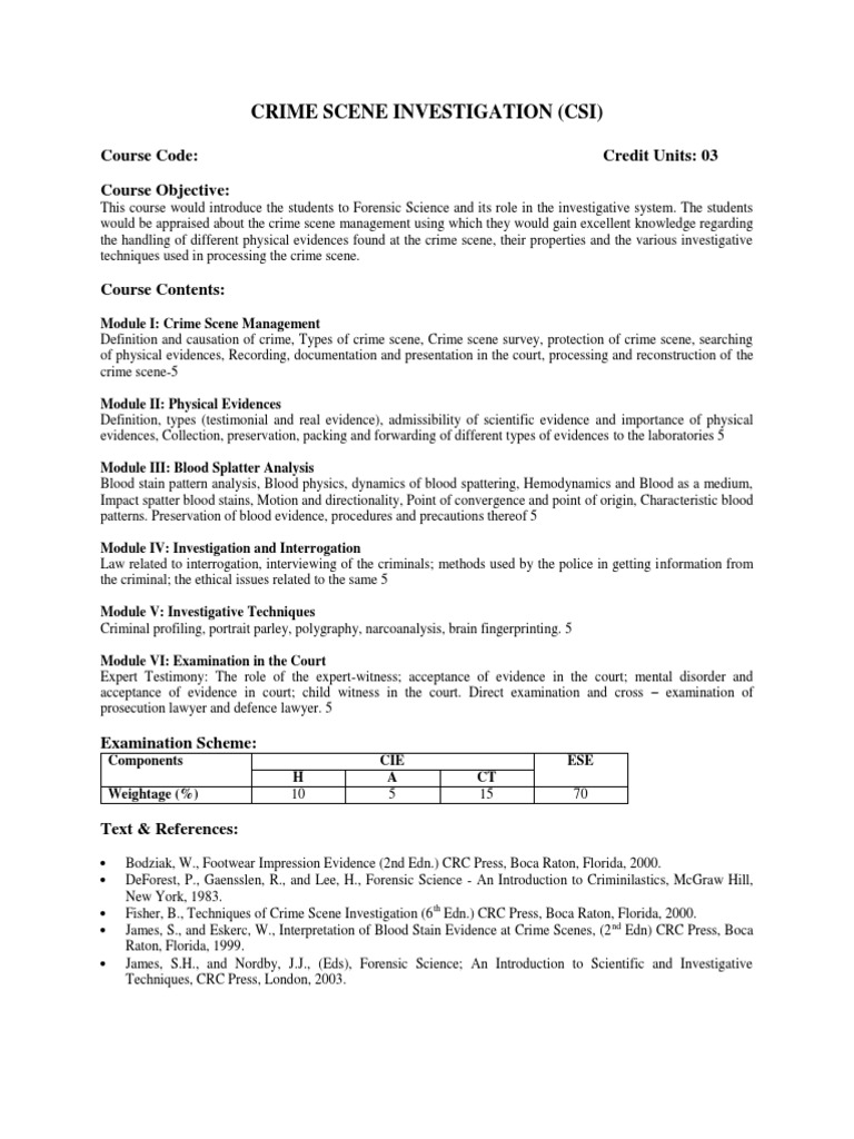 Crime Scene Investigation | Crime Scene | Forensic Science | Free 30 ...