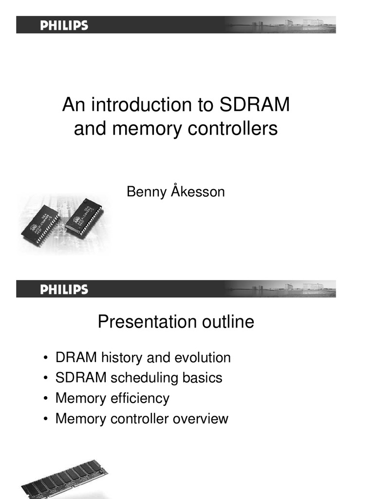 An Introduction To SDRAM and Memory Controllers: Benny Åkesson | PDF ...