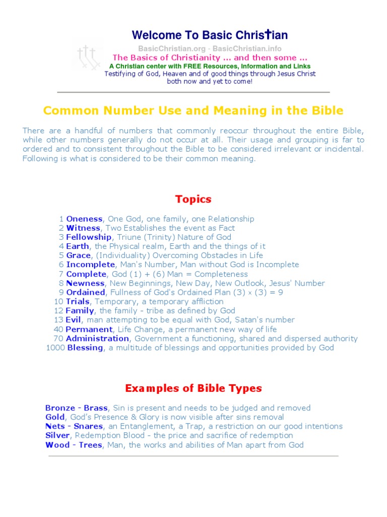 Biblenumbers Bible Scribd 2 | PDF | Fruit Of The Holy Spirit | Oneness ...