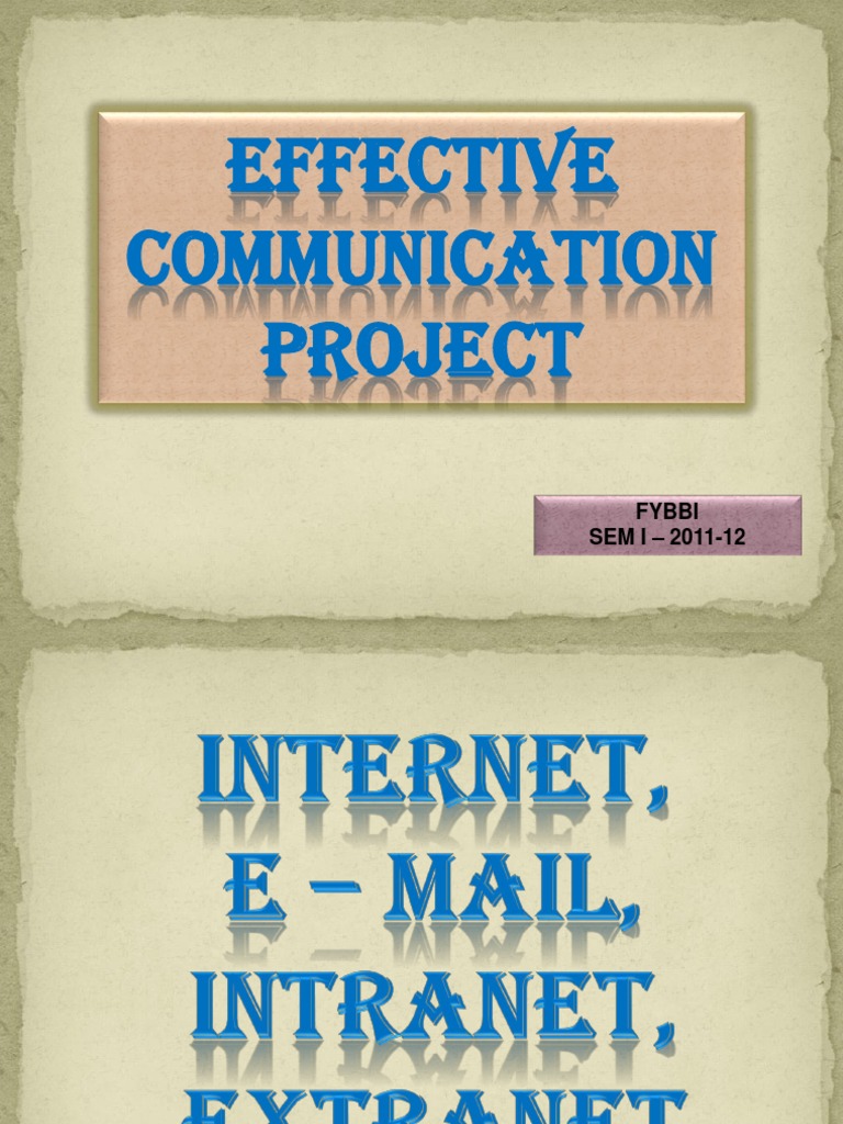Internet, E-Mails, Intranet, Extranet | PDF | Internet | Email