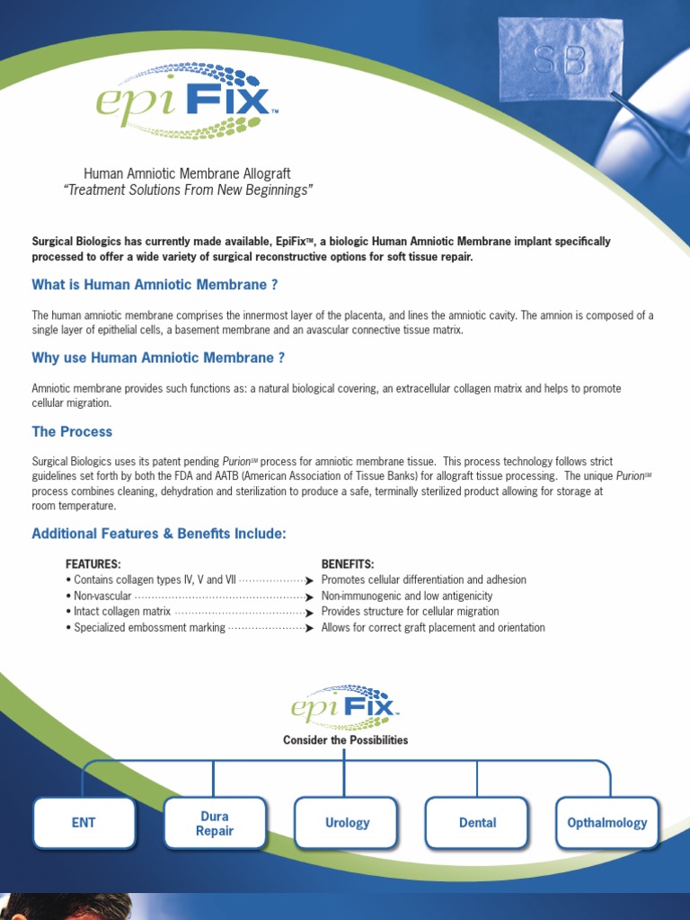 Human Amniotic Membrane Allograft: “Treatment Solutions From New ...