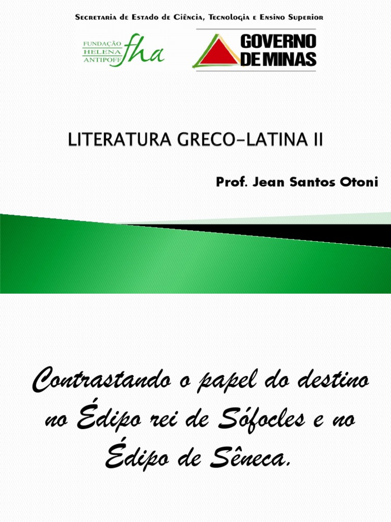 Édipo de Sêneca | PDF | Estoicismo | Destino