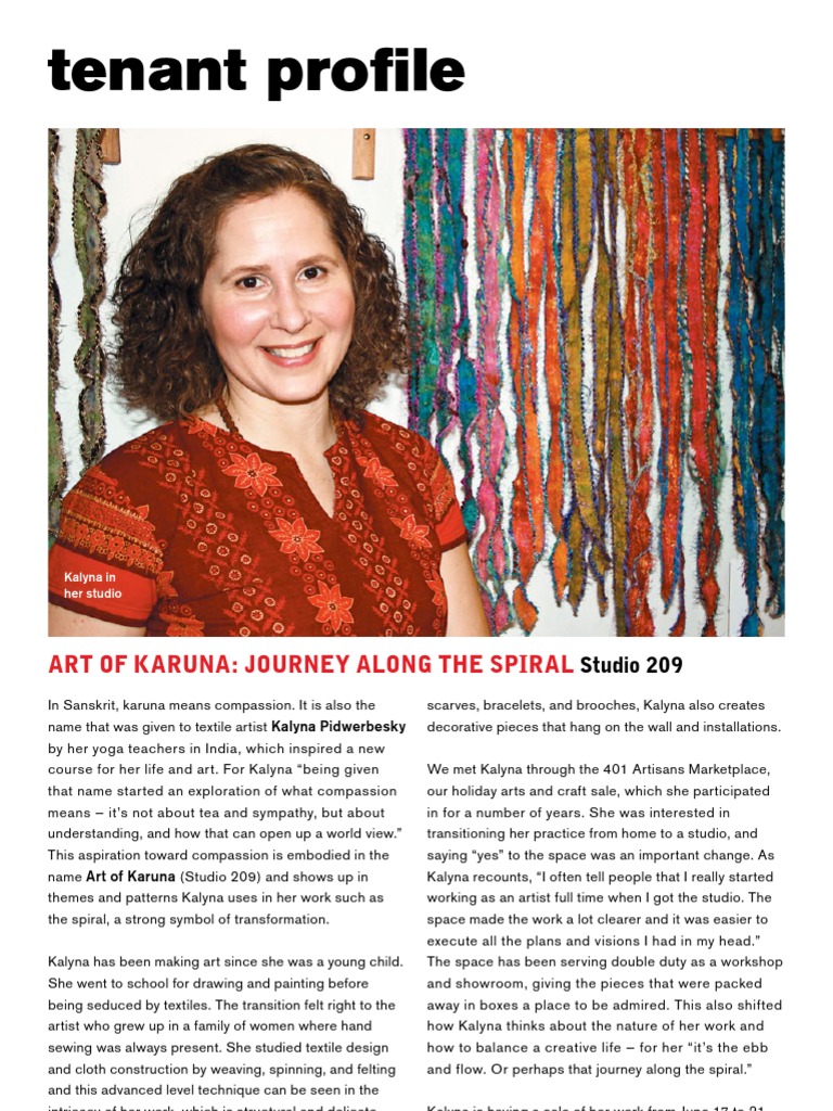 401 Richmond Update Tenant Profile - Art of Karuna | PDF