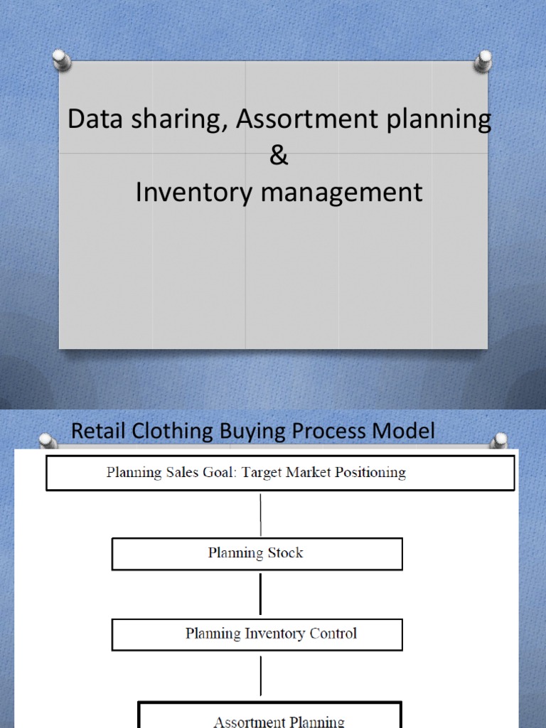 Data Sharing, Assortment Planning | PDF | Inventory | Stocks