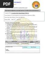 AIUB Assignment Cover Sheet | PDF | Plagiarism | Academia