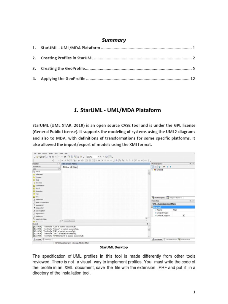 StarUML Tutorial English | Download Free PDF | Unified Modeling Language | Areas Of Computer Science