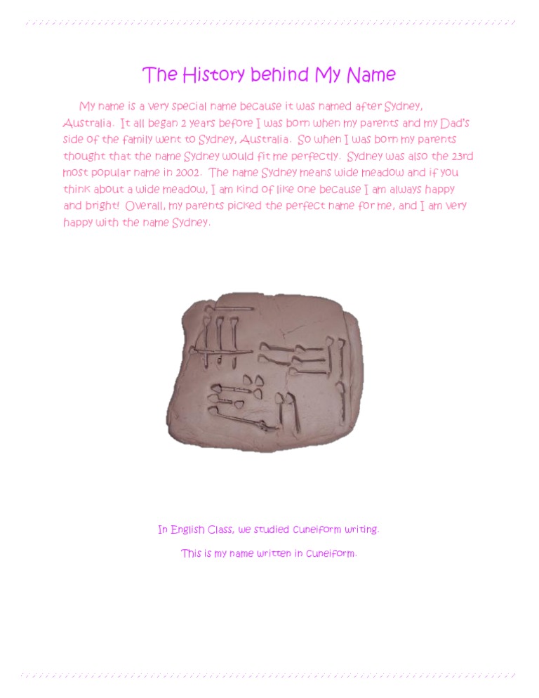 The History of My Name | PDF | Language Arts & Discipline | Foreign ...