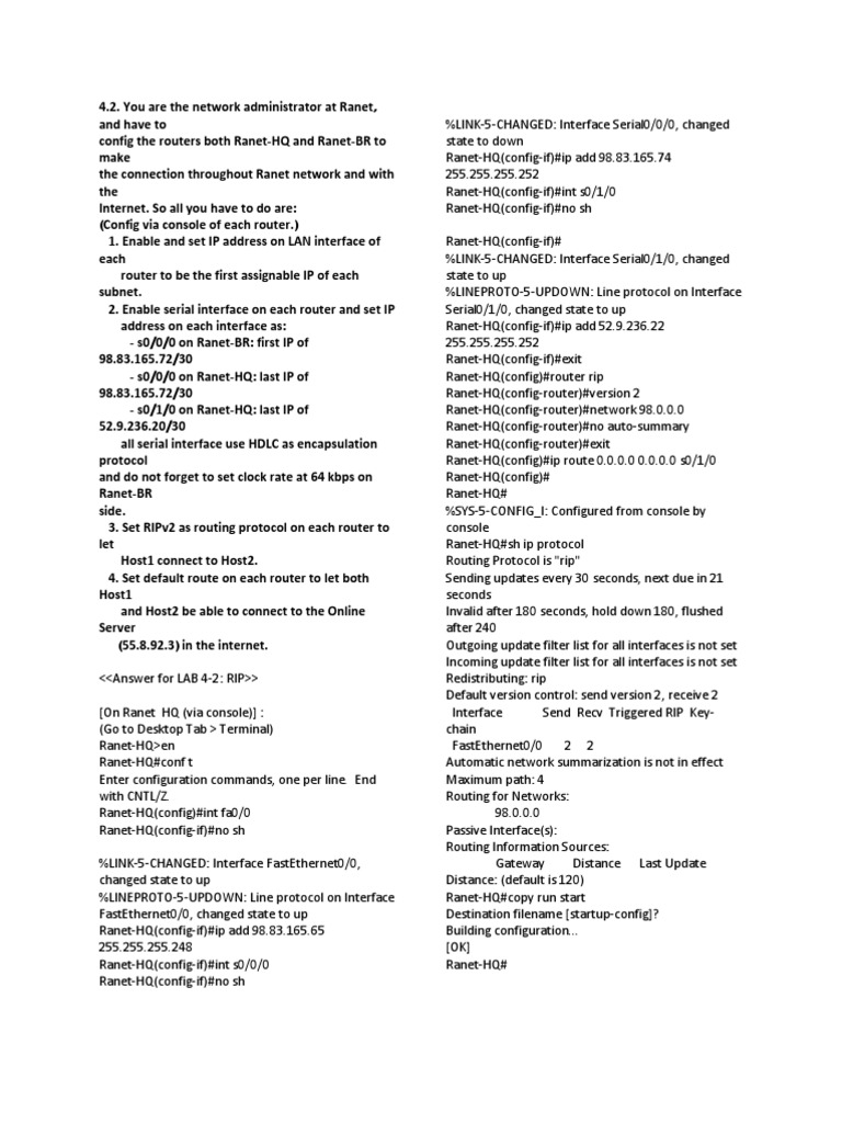 Cisco 2 Pdf Router Computing Ip Address