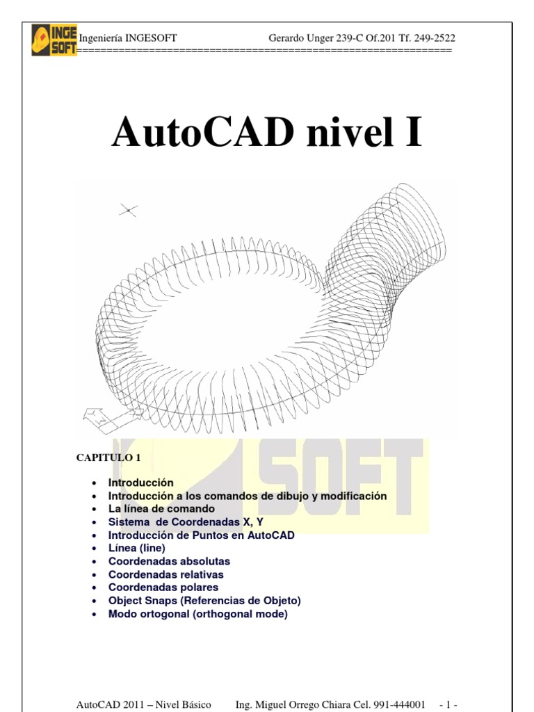 Manual de Autocad Basico | PDF | Cad automático | Interfaz de línea de ...