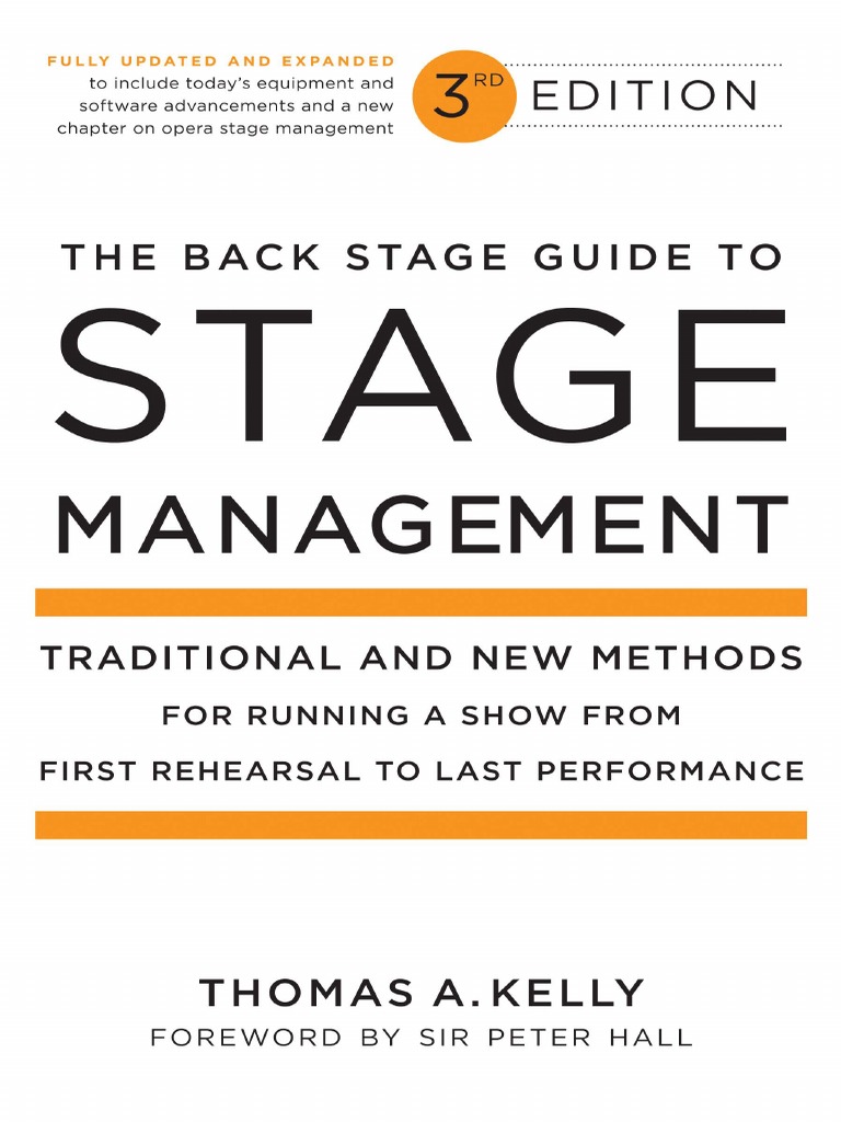 The Back Stage Guide To Stage Management - Excerpt | PDF | Theatre ...
