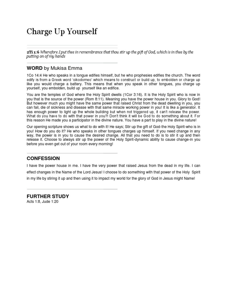 Charge Up Yourself | PDF | Religion & Spirituality