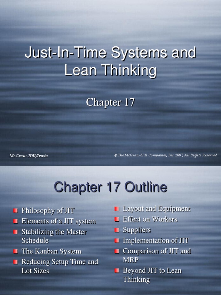 Chap017.ppt Just-In-Time Systems and Lean Thinking | PDF | Lean ...