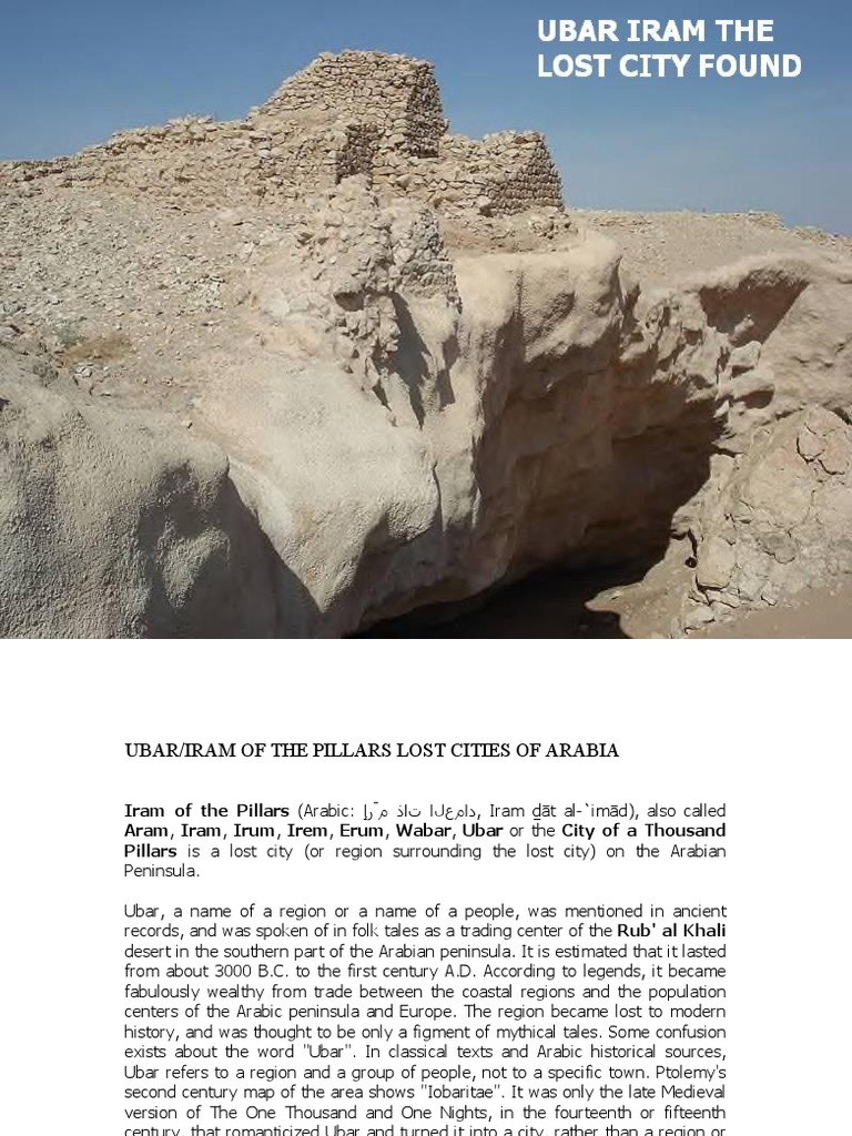 UBAR_IRAM OF THE PILLARS LOST CITIES OF ARABIA WIKIPEDIA.pdf ...