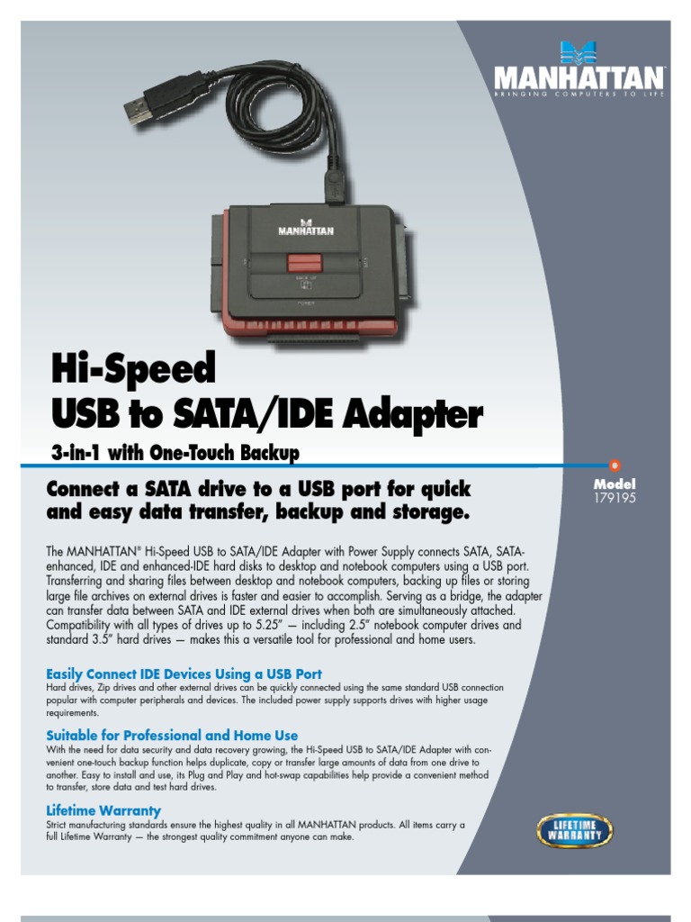 Datasheet | PDF | Usb | Hard Disk Drive