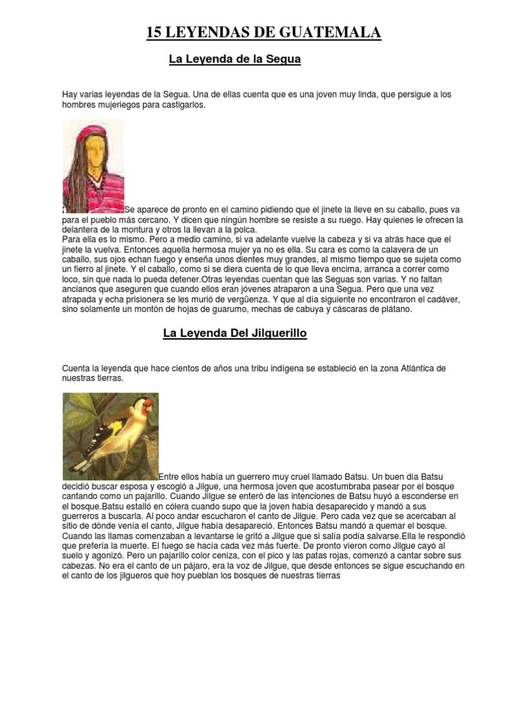 Leyendas De Guatemala