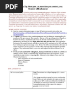 Formal Letter Template to Your MP | PDF