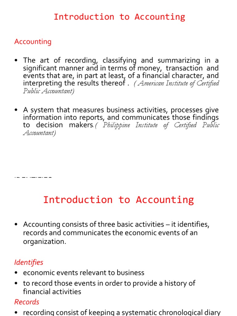 Introduction To Accounting 1 | PDF | Accounting | Financial Statement