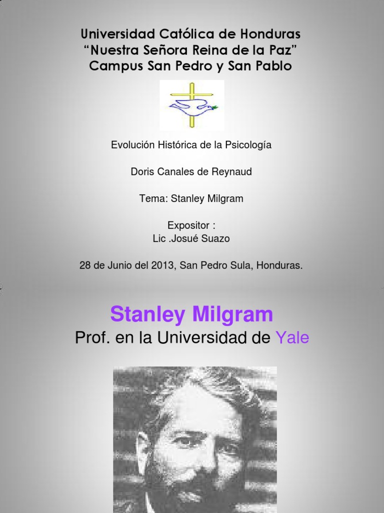 Biografía y Experimentos de Milgram | PDF | Psicología Social | Sicología