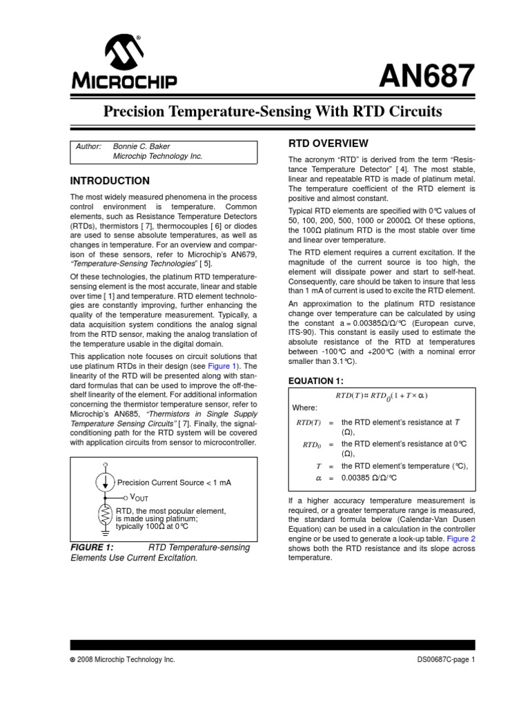 Pt100 Transmitter Microchip | PDF | Amplifier | Operational Amplifier