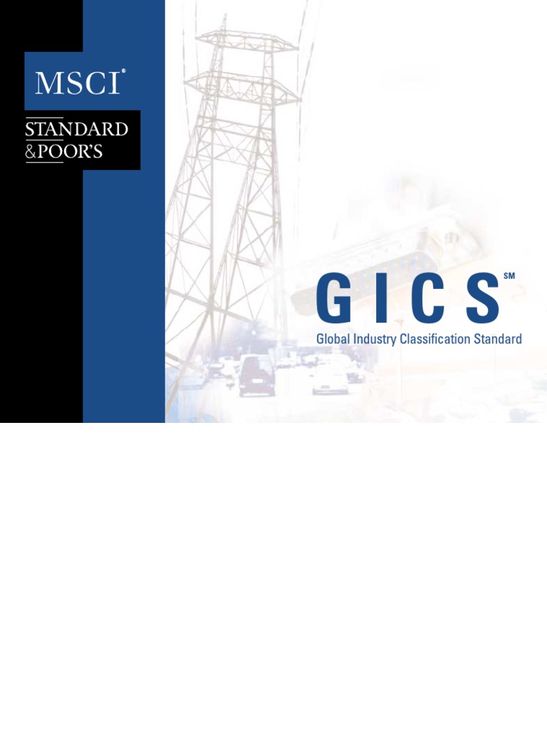 Msci S&P Gics | PDF