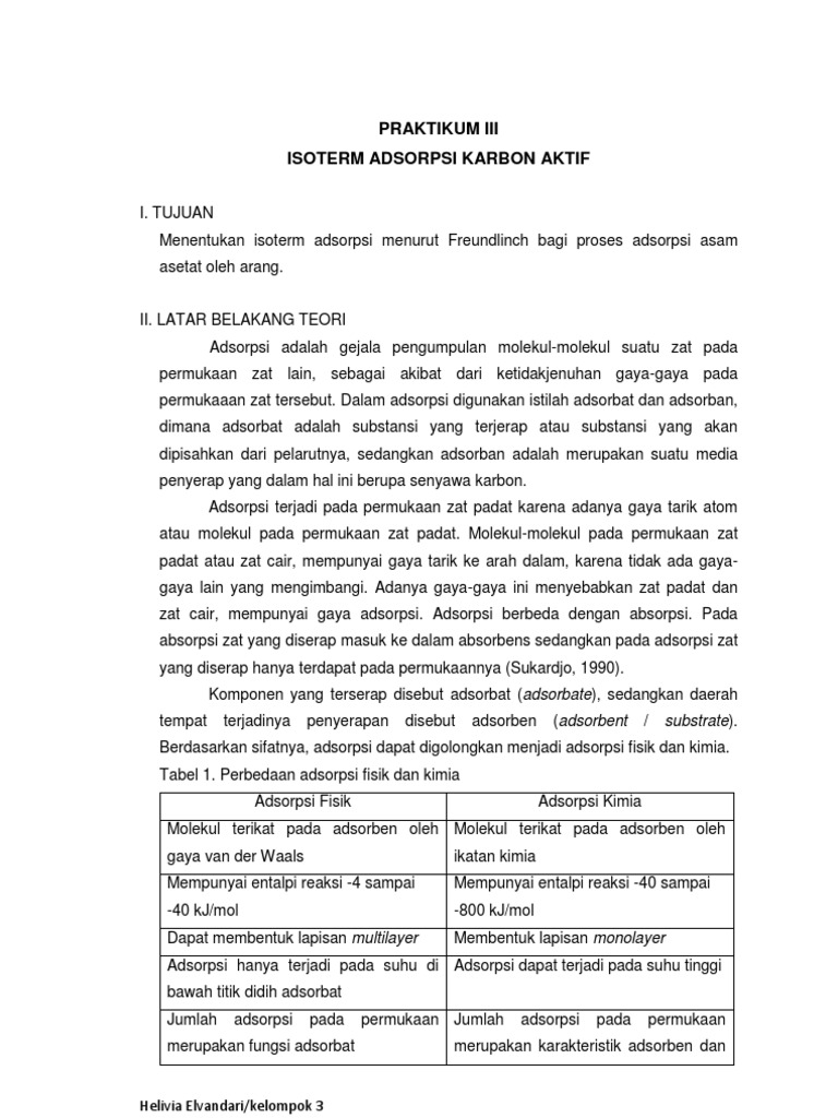 Isoterm Adsorpsi | PDF