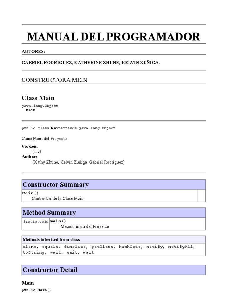 Manual Del Programador | PDF | Areas Of Computer Science | Software ...