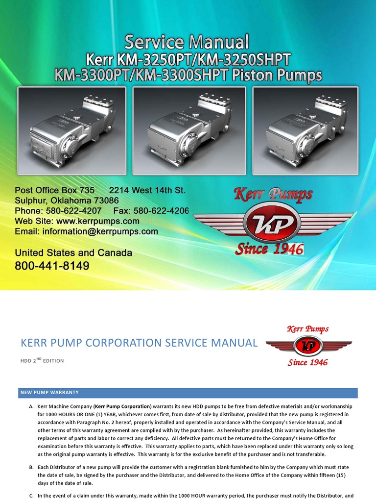 4 - Kerr Km-3250pt - Km-3300pt Service Manual 10-18-07 | PDF | Bearing ...