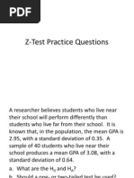 T-Test Sample Problems | PDF | Student's T Test | Statistical Significance