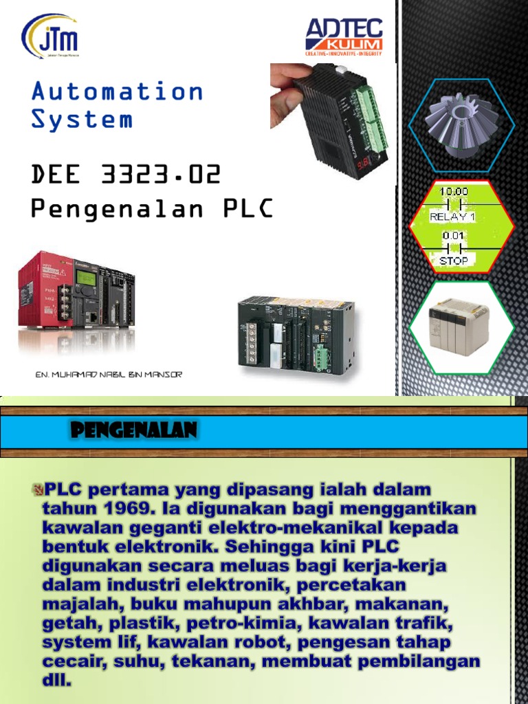 Pengenalan kepada PLC dan Fungsinya | PDF | Programmable Logic ...