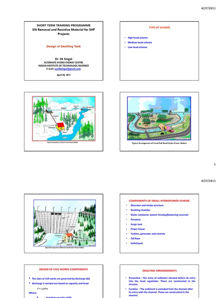 Desilting Tank Sks PDF | PDF | Hydroelectricity | Reservoir