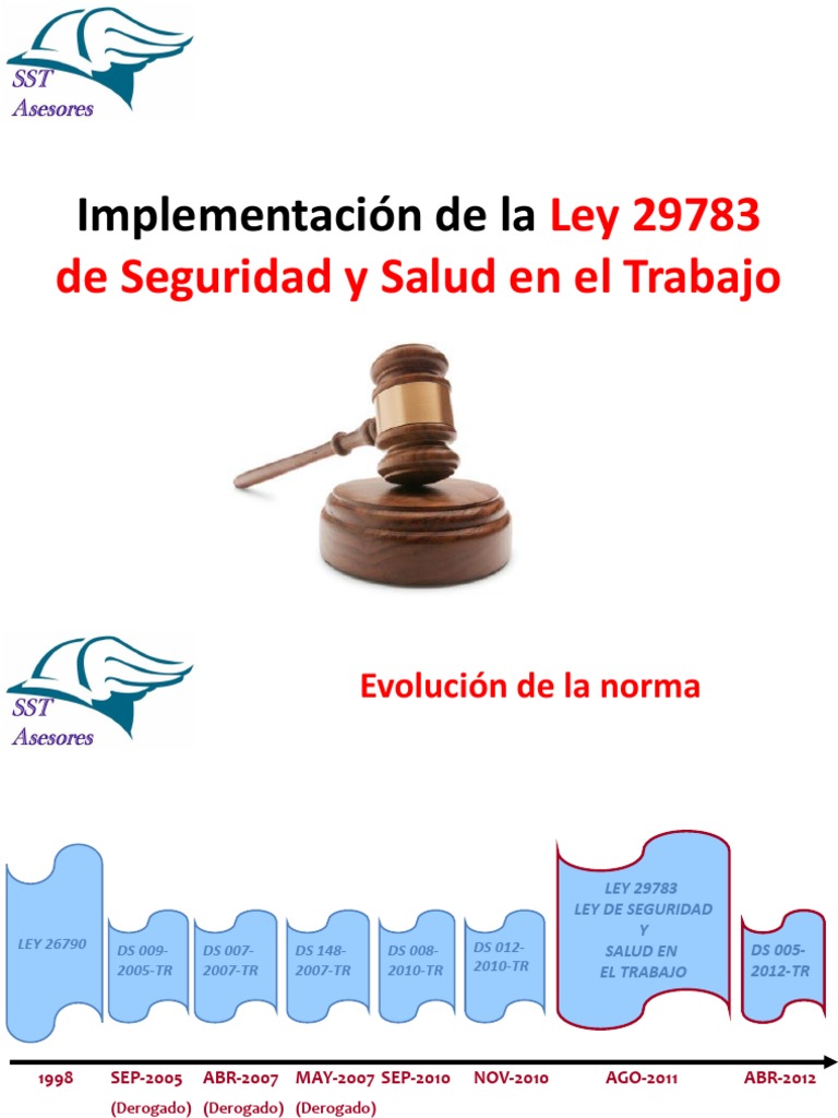 Implementación de La Ley 29783 | PDF | Derecho laboral | Planificación