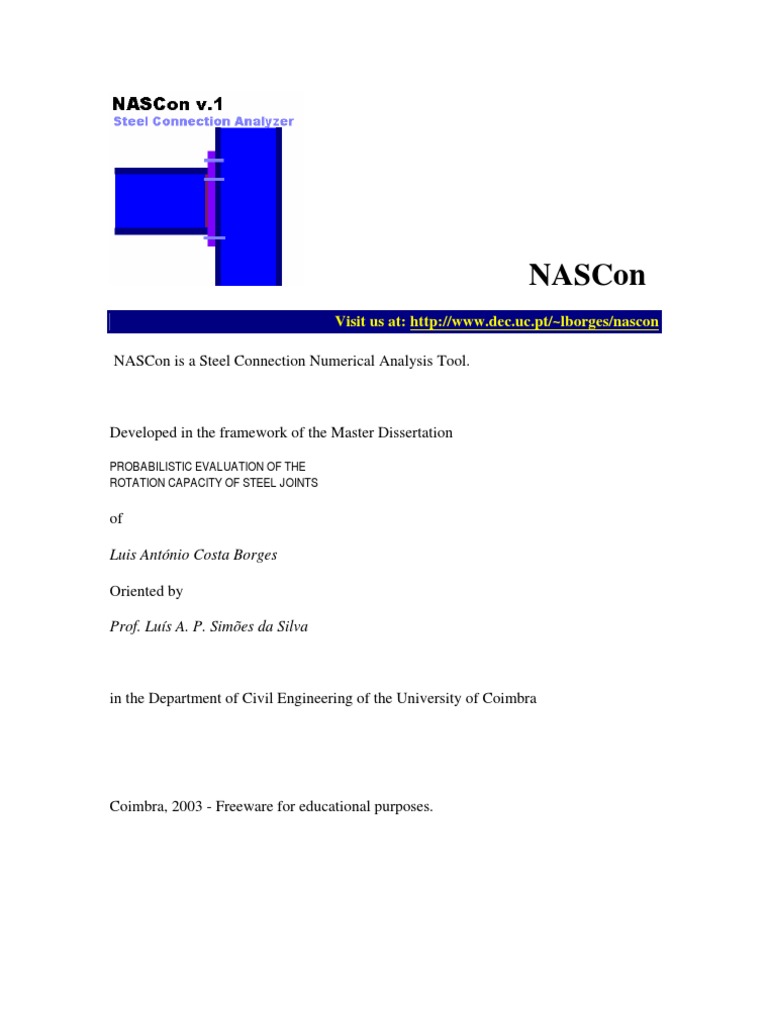 NASCon: Steel Connection Analysis Tool | PDF