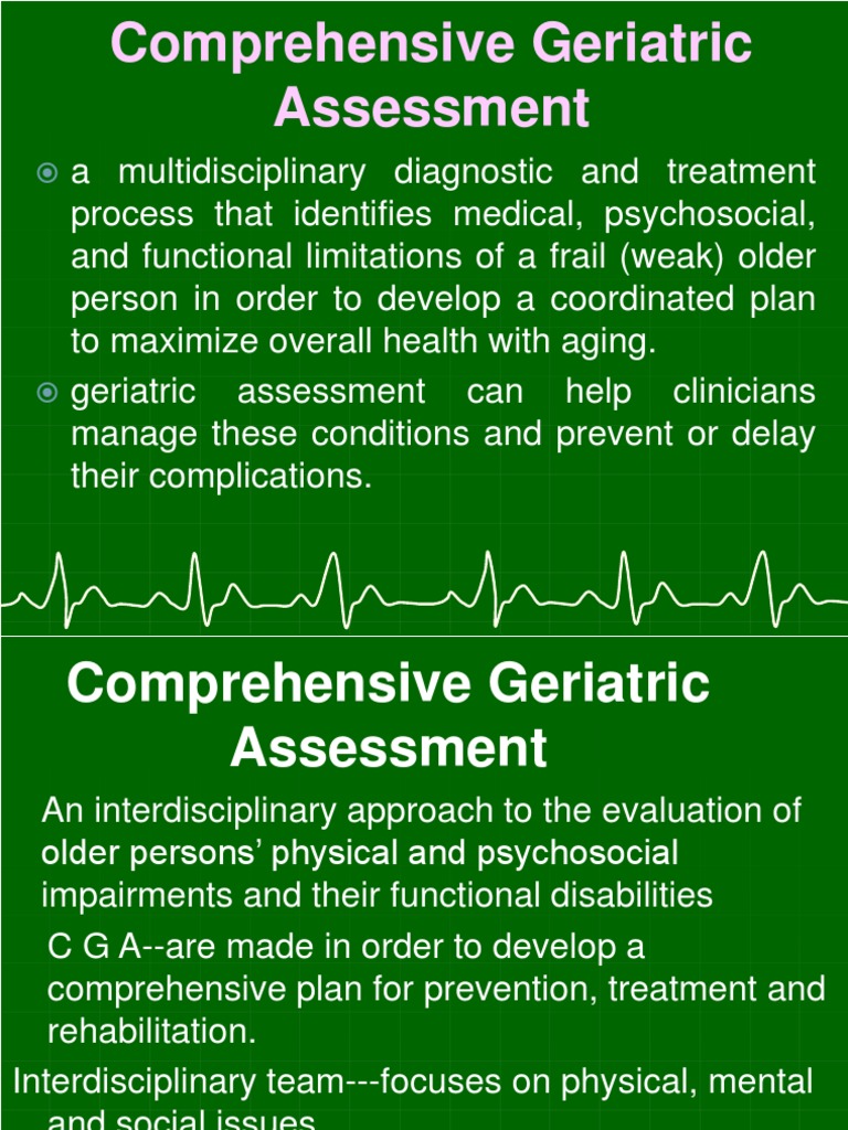 Comprehensive Geriatric Assessment | PDF | Geriatrics | Psychological ...