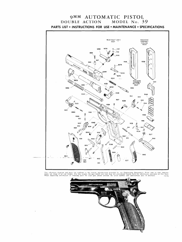 S&W 39 | PDF | Magazine (Firearms) | Handgun