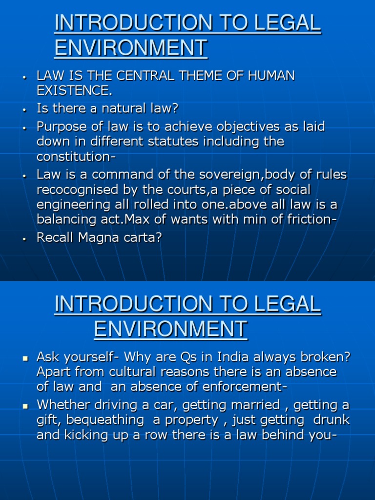 Introduction To Legal Environment | PDF | Supreme Courts | Jurisprudence
