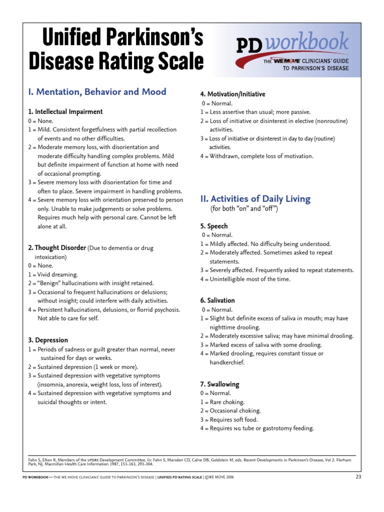 Updrs | Download Free PDF | Parkinson's Disease | Neurology
