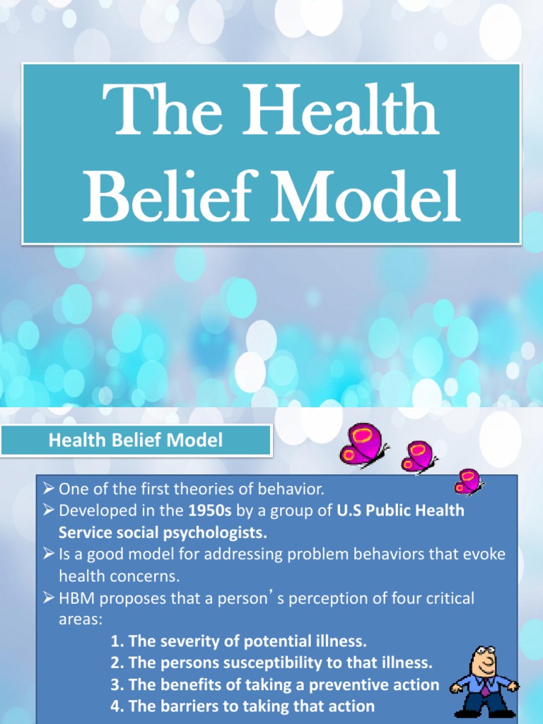 Health Belief Model | PDF | Cognition | Behavioural Sciences