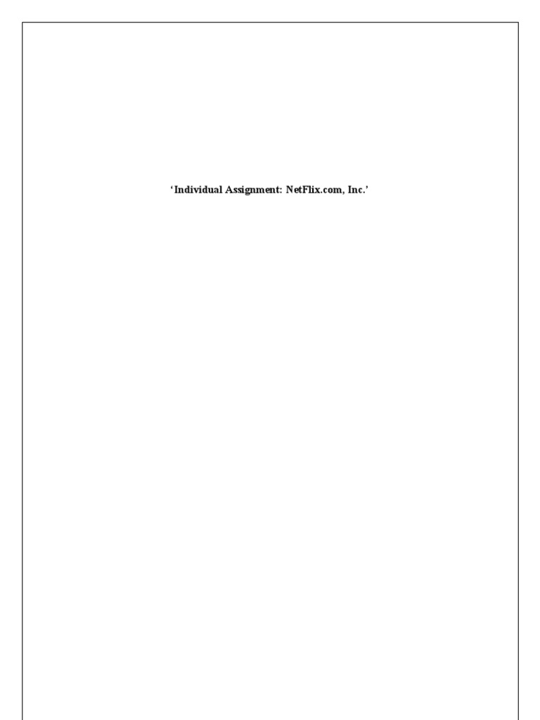 Netflix Subscription Case Study Analysis | PDF | Subscription Business ...