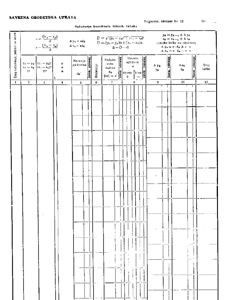 Trigonometrijski Obrazac 22 | PDF