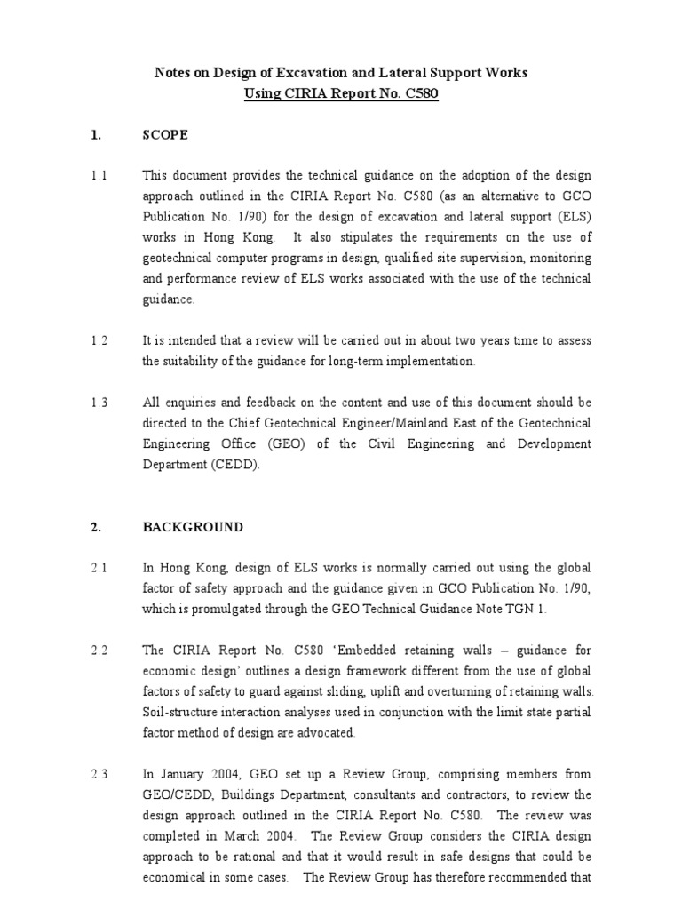 Design of Elsw Notes | PDF | Geotechnical Engineering | Engineering