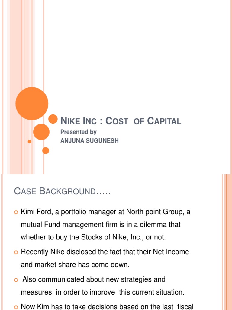 Nike Inc | PDF | Cost Of Capital | Financial Economics