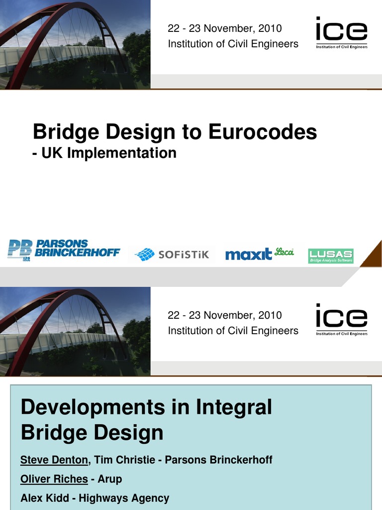 Bridge Design To Eurocodes Integral Bridge Pdf Geotechnical