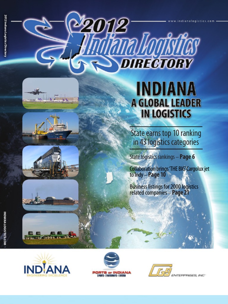 2012 Indiana Logistics Directory FINAL | PDF | Cargo | Indiana