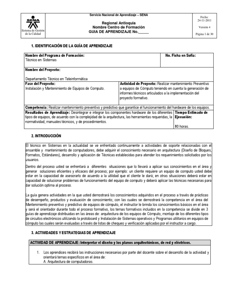 Guía de Aprendizaje - Ensamble y Desensamble YEEEEEEEEEEEEEEEEEEEE ...