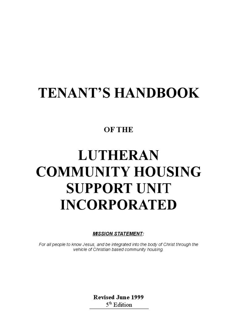 Tenants Handbook | PDF | Leasehold Estate | Mold