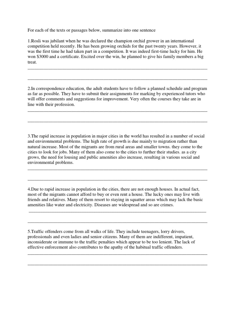 PMR Summary Sentences Questions | PDF | Underwater Diving | Mental Disorder