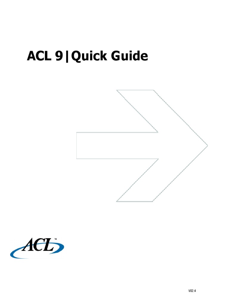 Quick Guide ACL | PDF | File Format | Statistics Quick Guide ACL | PDF | File Format | Statistics