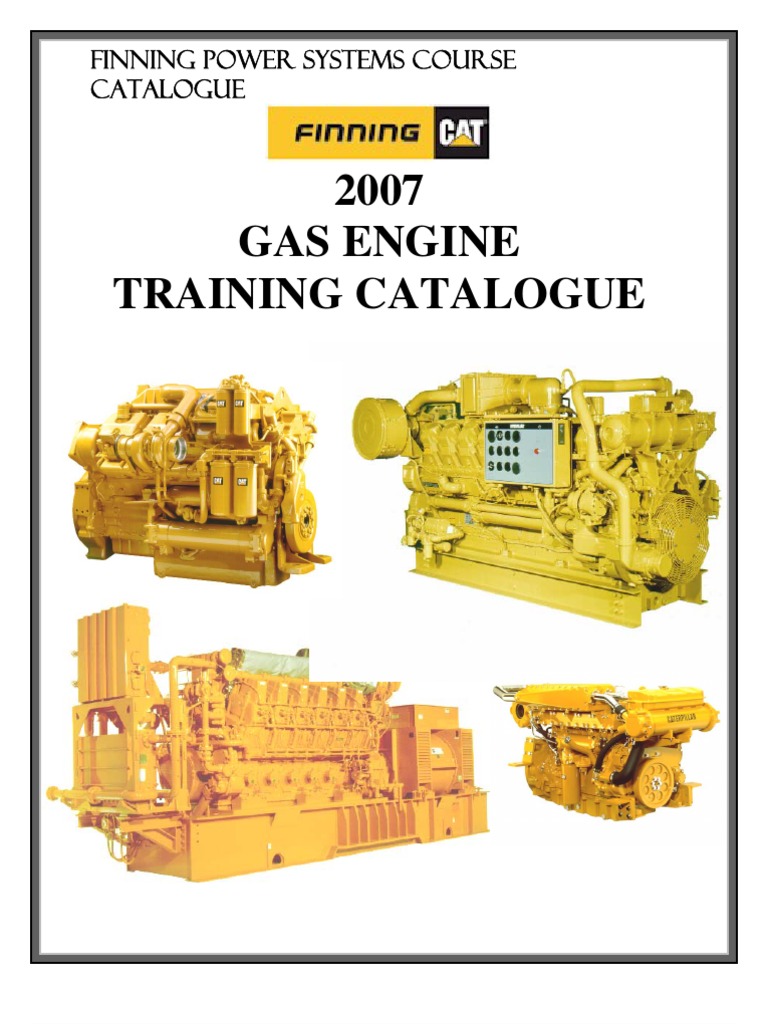 CustomerGas Engine Training Catalogue 2007 | PDF | Carburetor | Engines