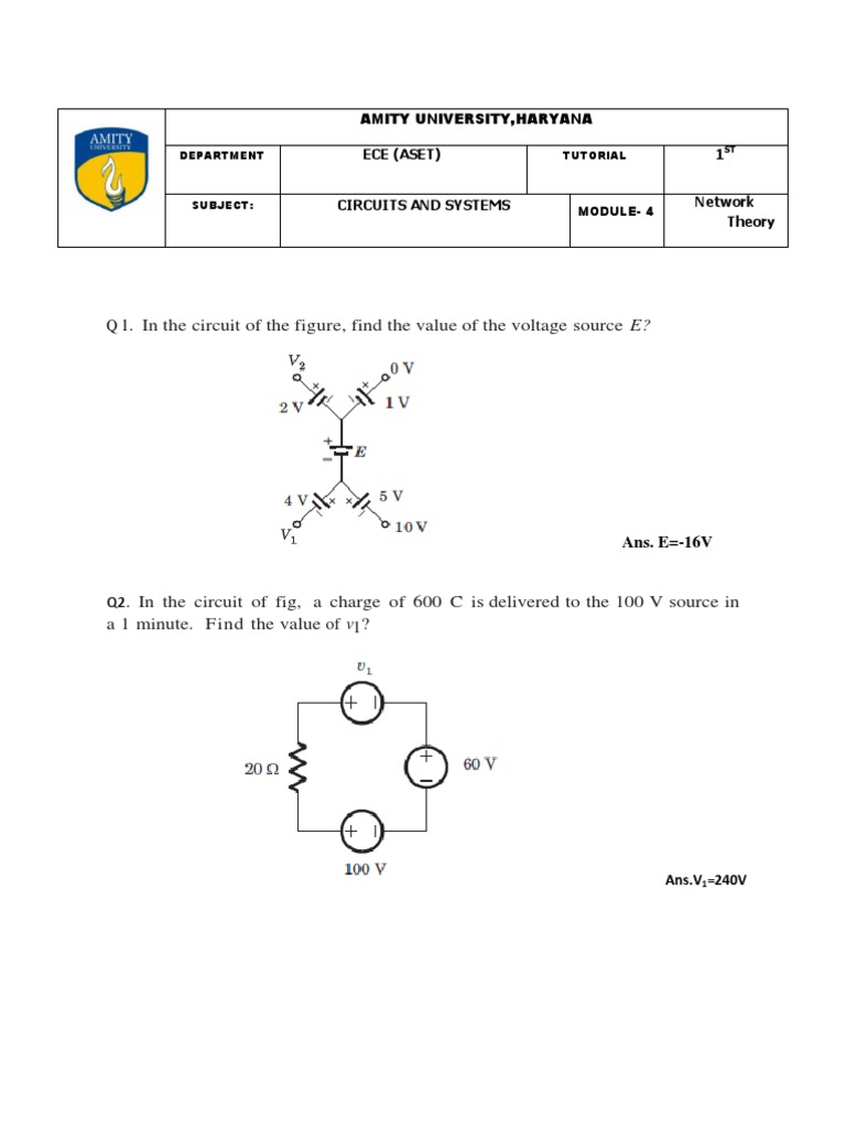 Circuit Systems | PDF | Electrical Resistance And Conductance ...